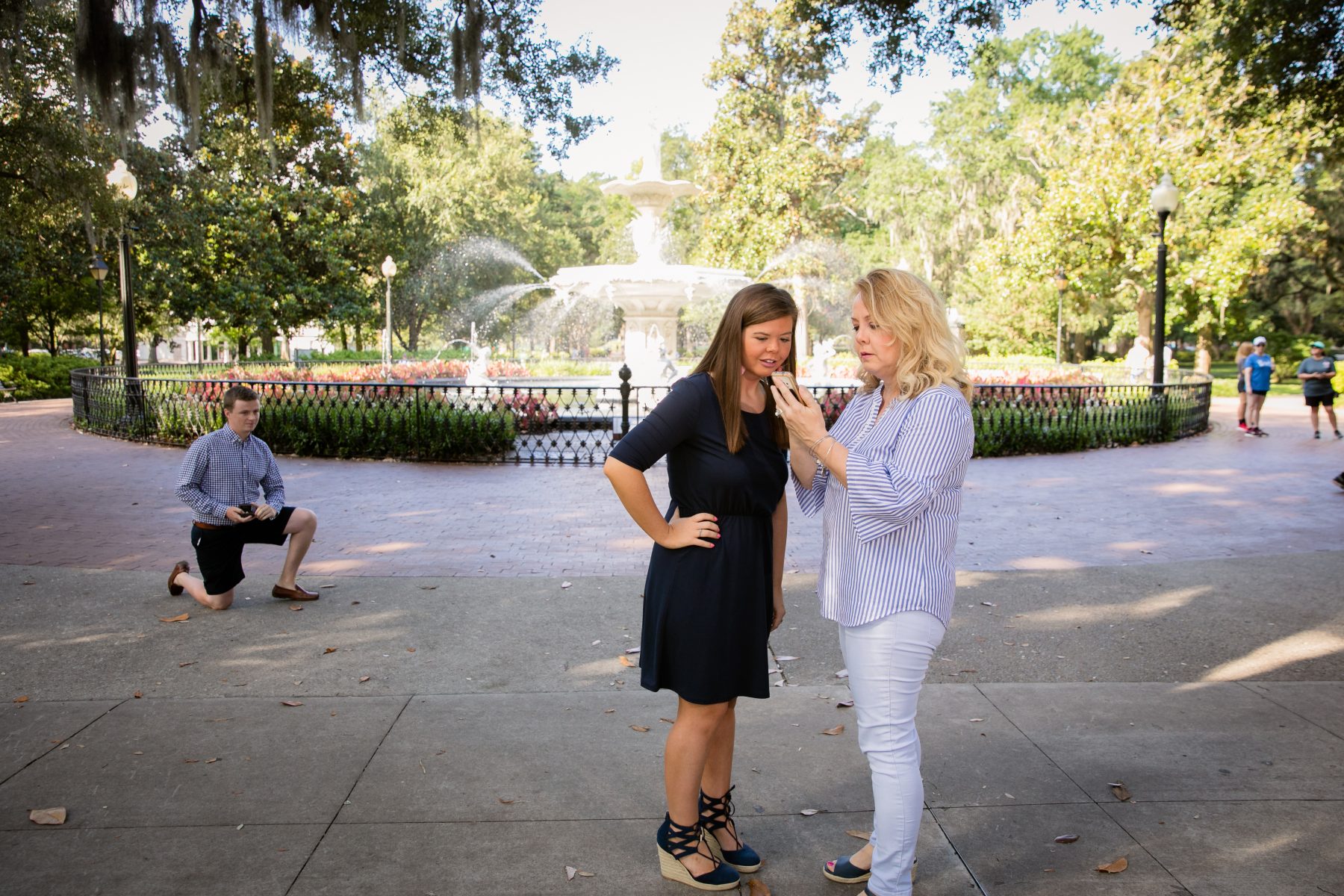 Surprise Proposal in Savannah - Forsyth Park with Patrick, Maddie and ...