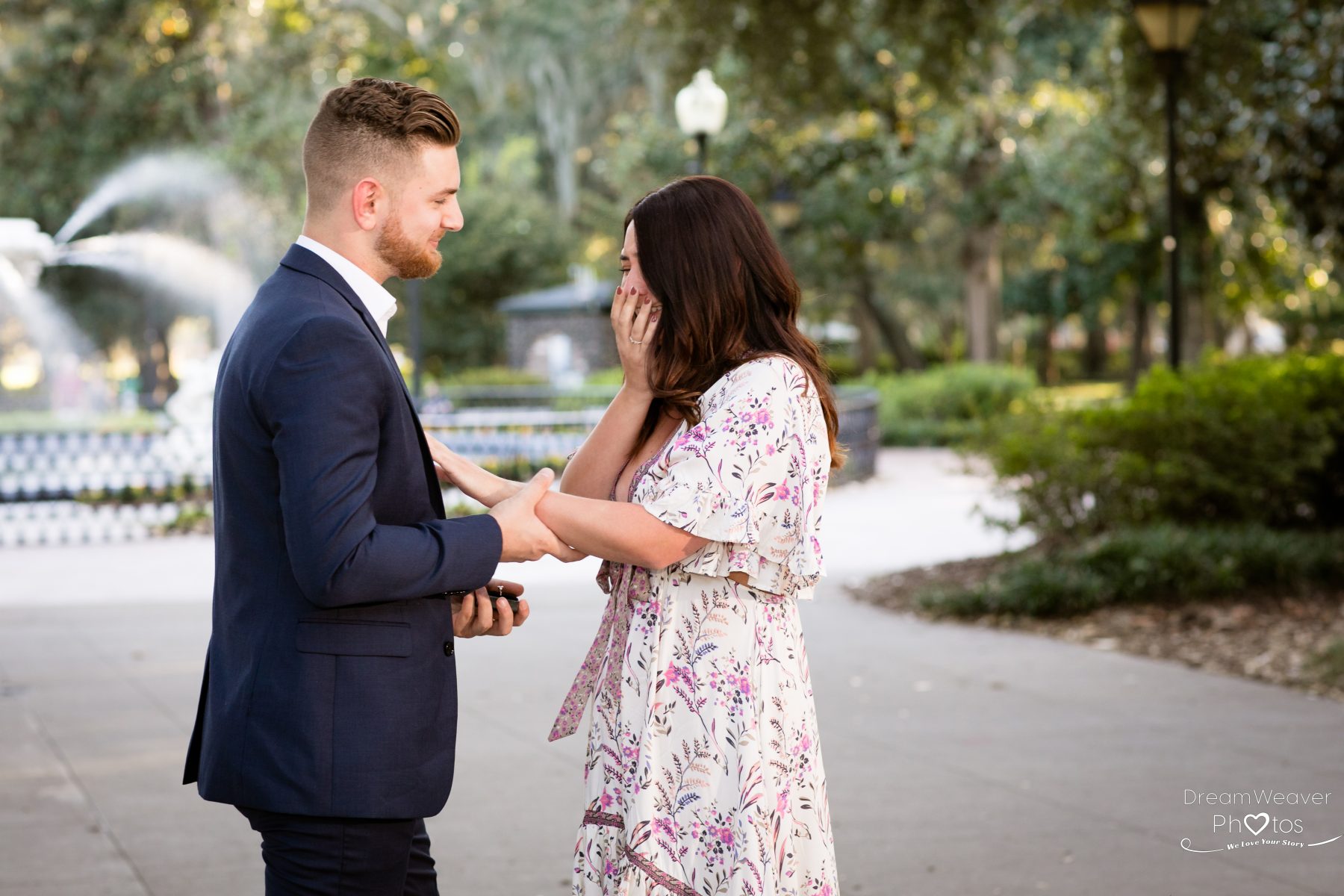 Surprise Proposal in Savannah with Brandon and Cassandra - Dream Weaver ...